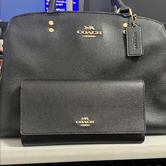 Coach | Bags | Coach Black Crossbody Bag With Wallet Nwot | Poshmark